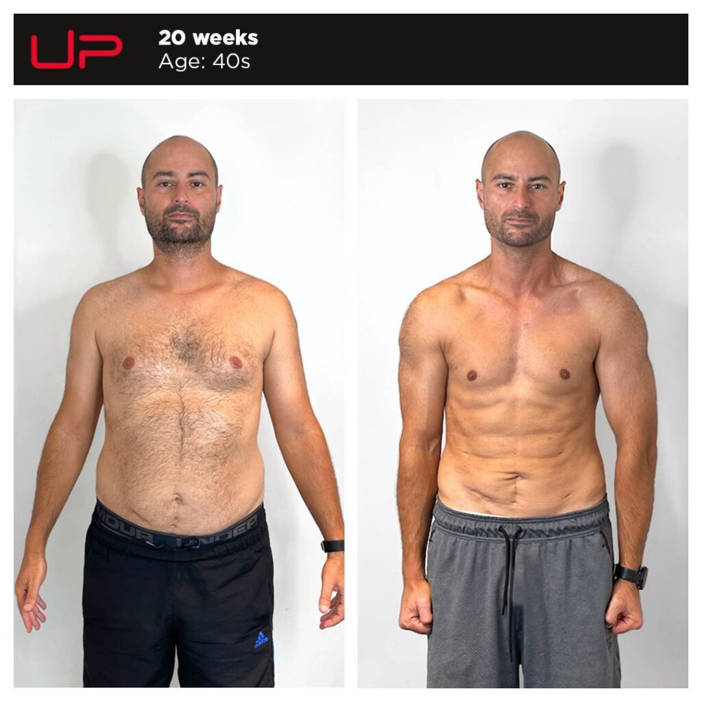 David’s 13kg transformation unveils stunning abs