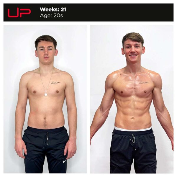 Brandon shaped an eye-catching six-pack physique.