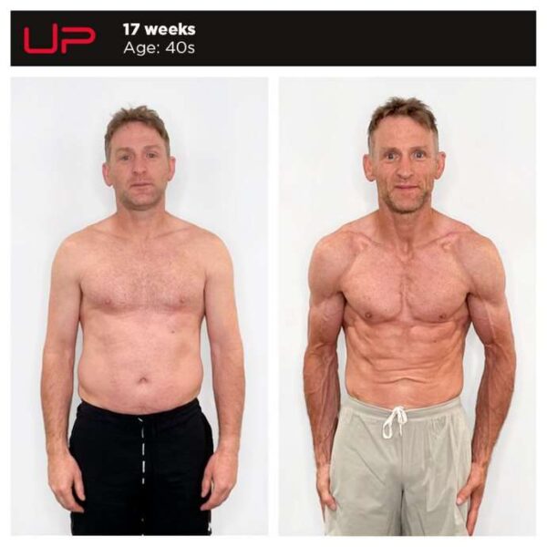 47-year-old Aaron shapes six-pack abs in just 17 weeks