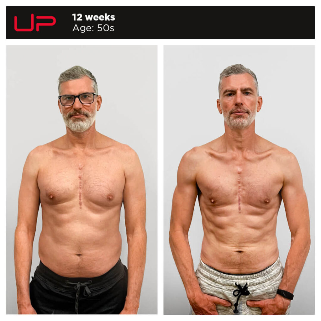 Michael is fitter than ever at 54 after triple heart bypass.